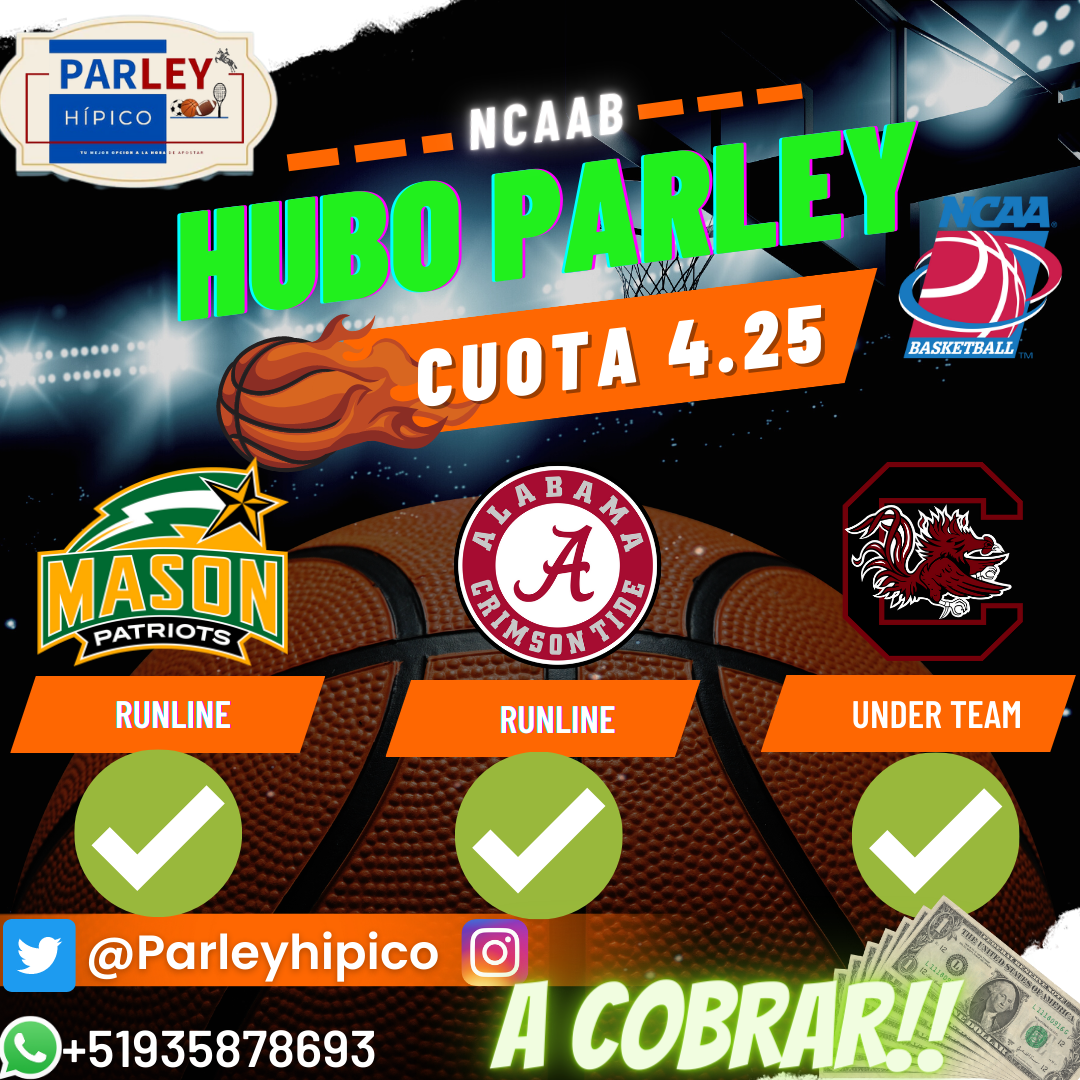 08/01 HUBO PARLEY con cuota de 4.25 y TE LO DIJE! a Sólo 5$ la Semana, Aprovecha! +51935878693 ...